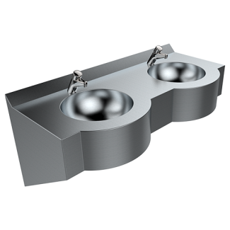 Knee Operated Stainless Steel Hand Basin | Britex