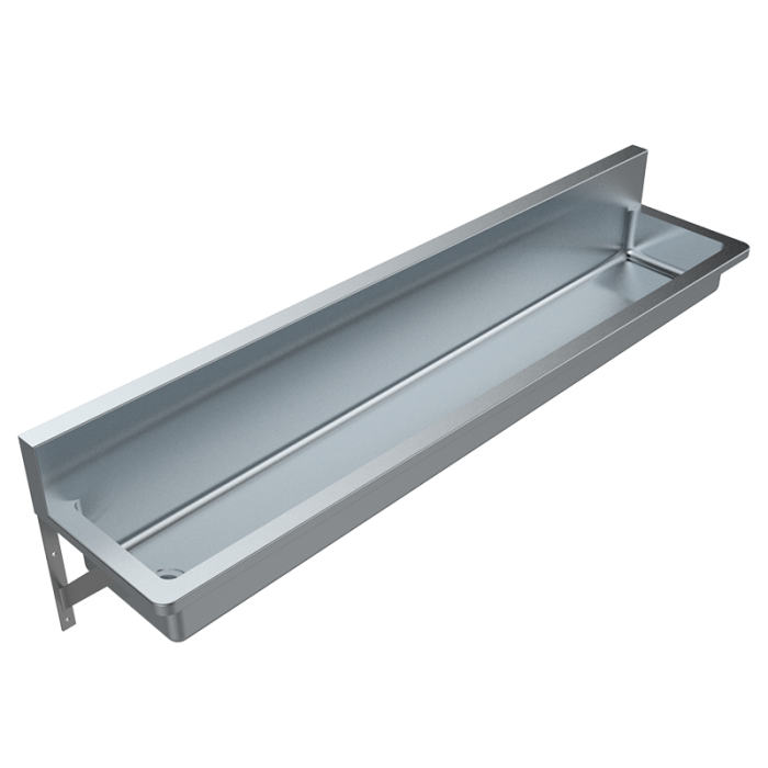 Britex PWD Wall Mounted Trough | Stainless Steel Drinking & Wash Trough